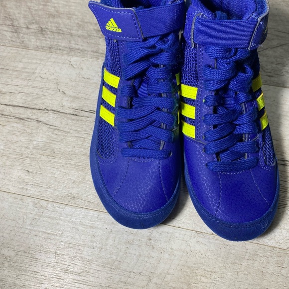 adidas | Shoes | Adidas Blue And Yellow Sneakers With Suede Upper ...